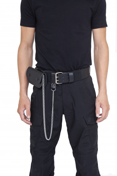 MLA Wardens Key Chain with Leather Belt Loop - Heavy Duty and High-Quality